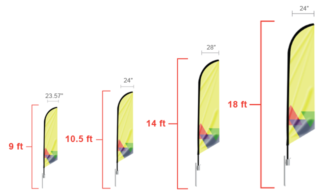 Quick Print Solutions · Feather Flag